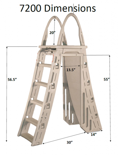 Confer Plastics 7200 Roll Guard A-Frame Above Ground Swimming Pool ...