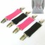 DRESS CINCH CLIPS STRETCH - SET OF 2 OR 4 - BLACK -PINK / SILVER CLIPS ...