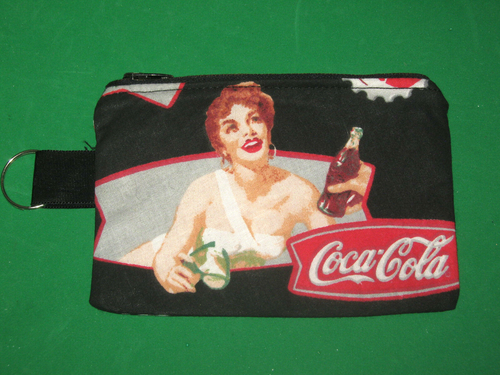 "VINTAGE COCA-COLA" Coin Purse w/ Key Ring -Handmade | eBay