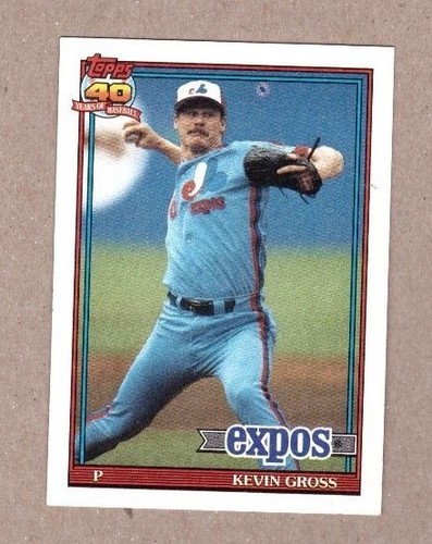1991 Topps baseball card #674 Kevin Gross Expos | eBay