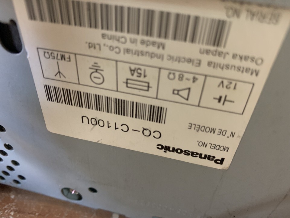 Panasonic car stereo cd player | eBay