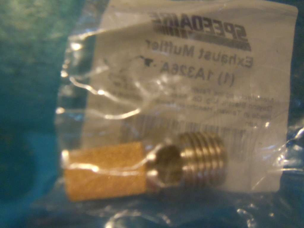 NEW SPEEDAIRE 1A326A Muffler, Exhaust, 1/4" NPT, 9/16" dia. Nickel ...