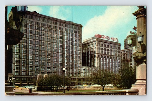 Postcard Illinois Chicago IL Pick Congress Hotel Downtown 1976 Posted ...