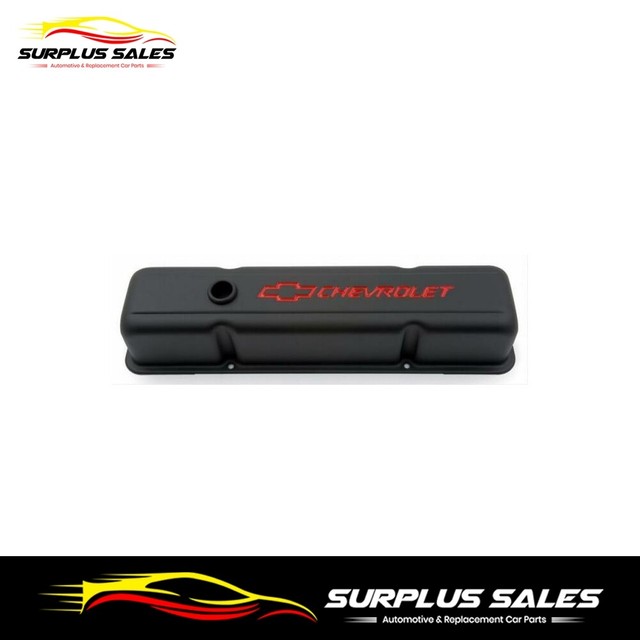 ProForm Chev 350 Small Block Tall Black Wrinkle Finish Rocker Covers ...