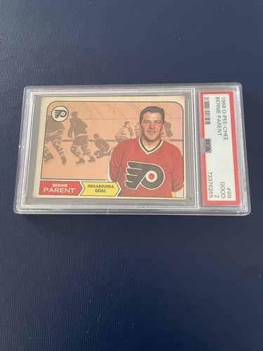 1968-69 O-PEE-CHEE HOCKEY # 89 BERNIE PARENT RC PHILADELPHIA FLYERS PSA ...