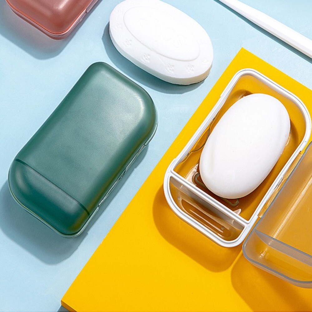 with Lid Soap Holder Waterproof Soap Case Portable Soap Box Travel ...