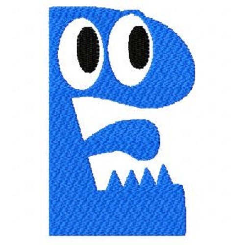 MONSTER MASH Alphabet, Quilting Blocks, Machine Embroid. 26 squares ...