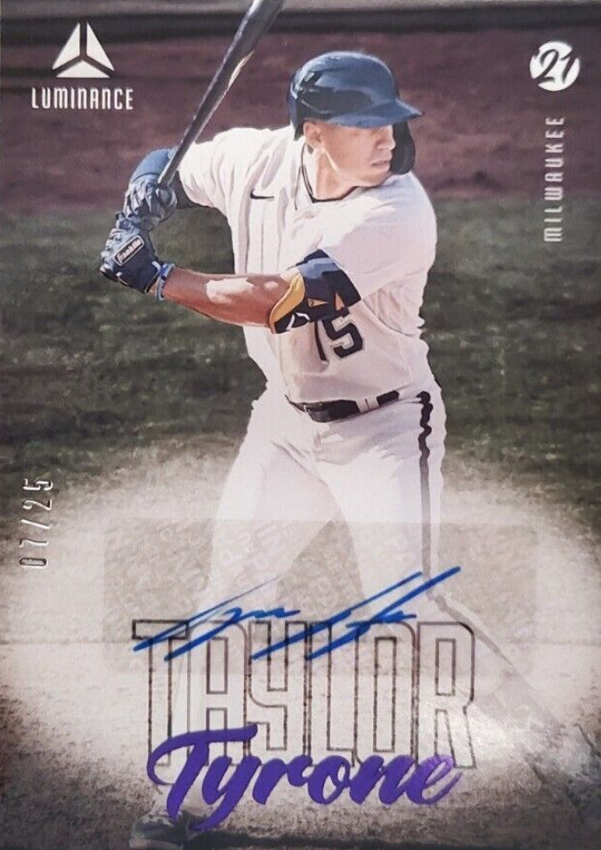 2021 Panini Chronicles - Luminance Autographs Purple #LA-TT Tyrone ...