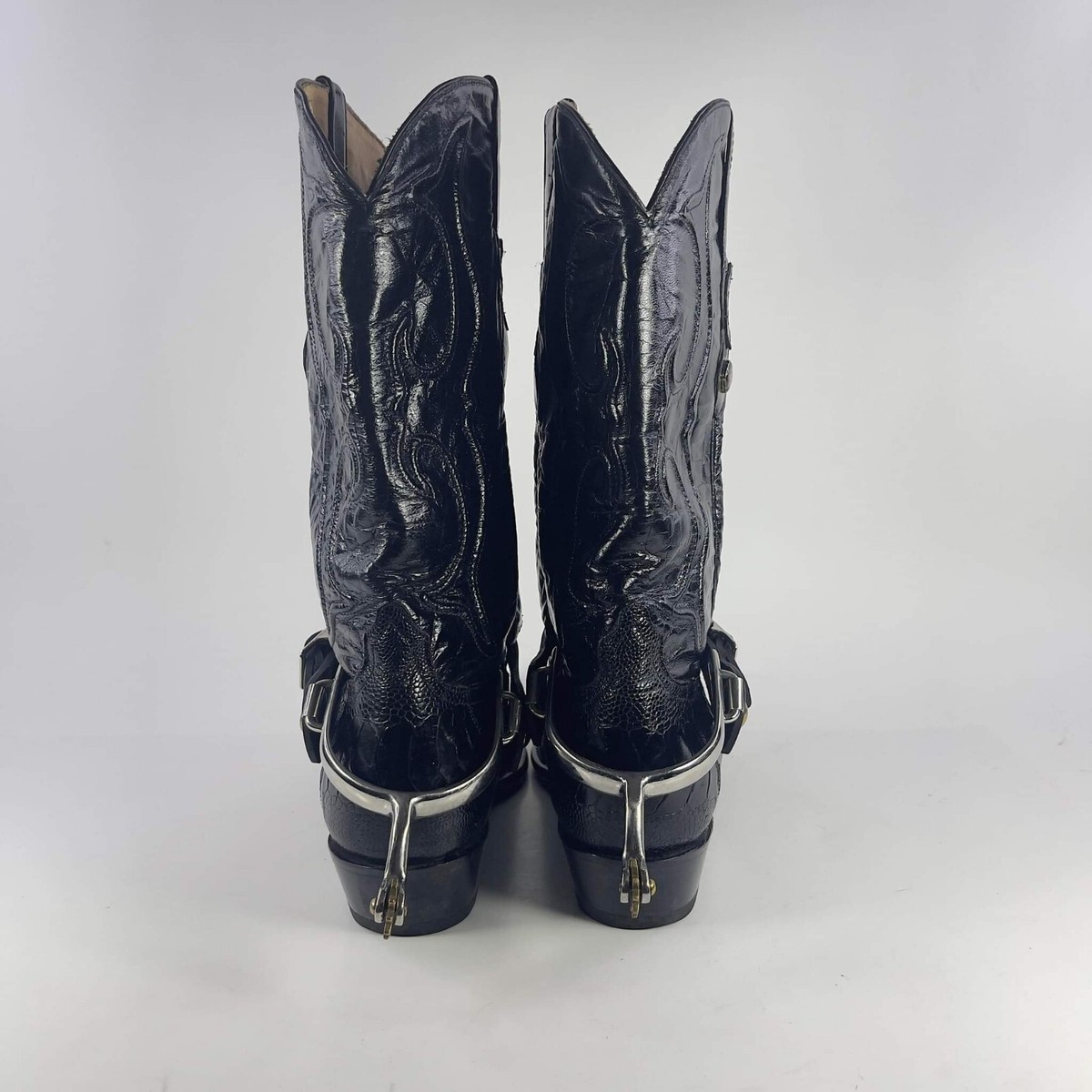 Black Cowboy Boots With Spurs