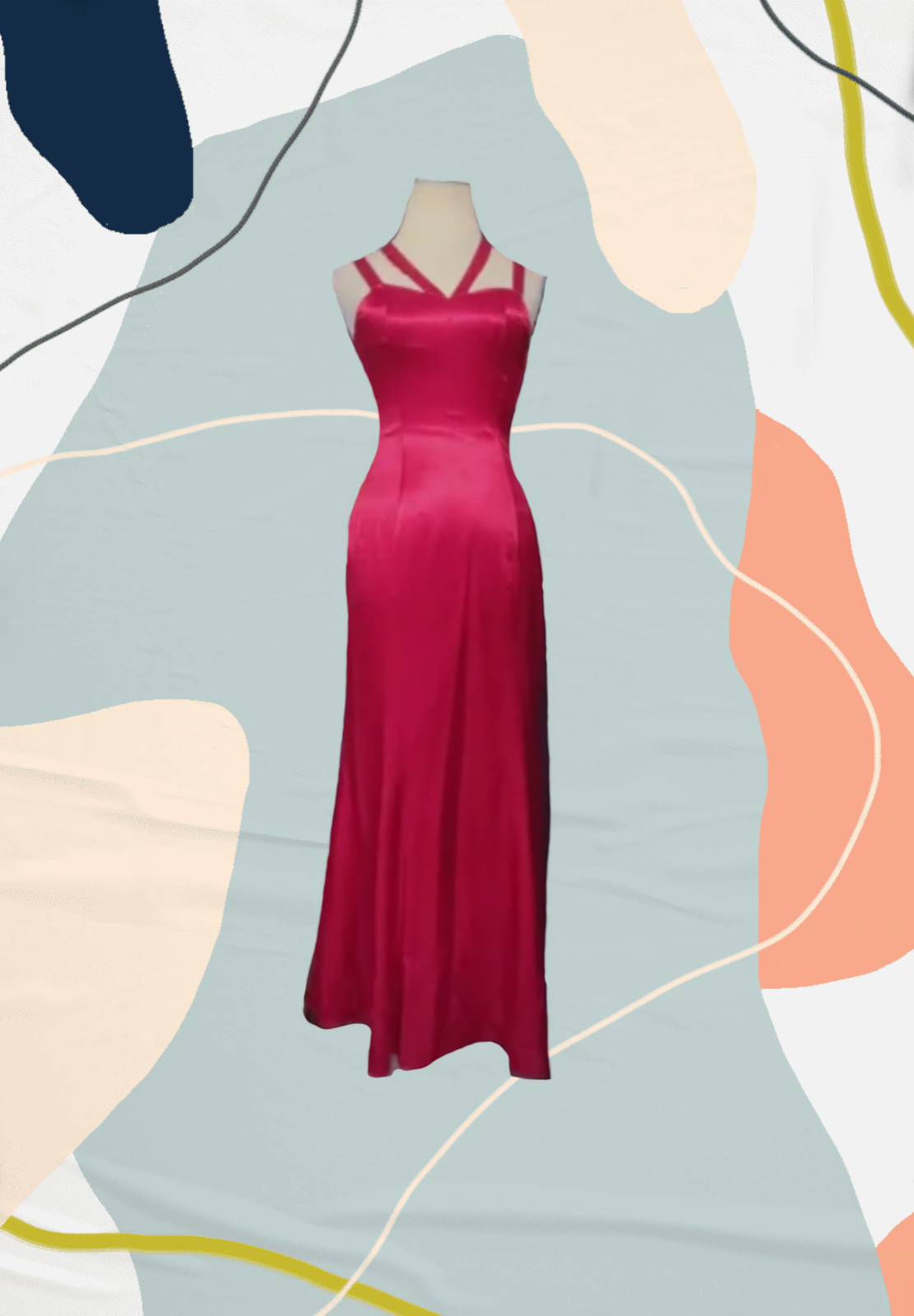 Red evening dress/ dress sac Jessica Mclintock Gunne sax | eBay