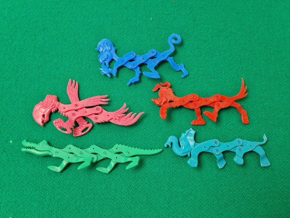 Rare KELLOG'S Stretch Pets Toy Bundle Job Lot Crocodile Dog Elephant ...