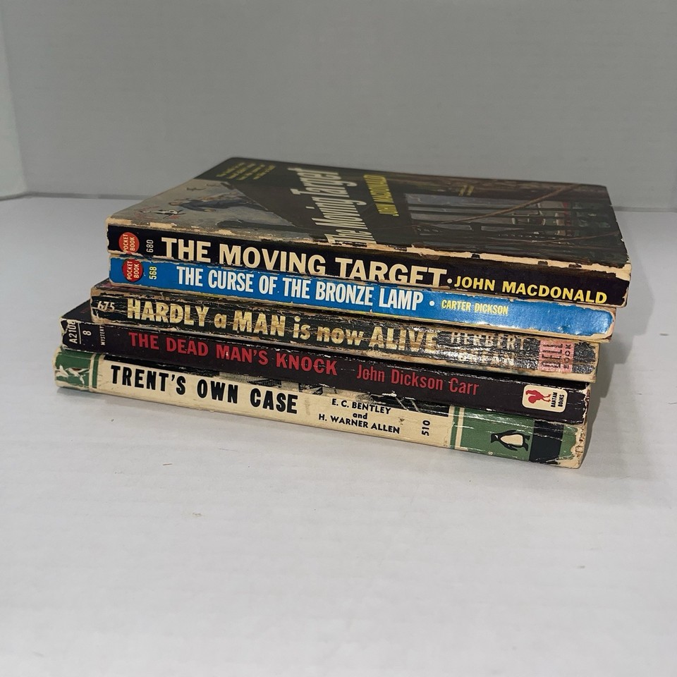 Lot of 5 Vintage 40s/50s/60s Mystery Thriller Pulp Fiction Paperback ...