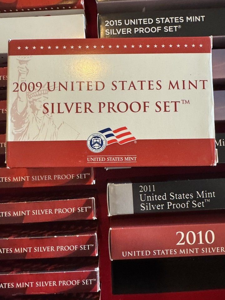 1999-2016 US MINT SILVER PROOF SETS IN CUSTOM PROOF SET STORAGE BOX | eBay