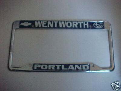 nice Chevrolet OLD Metal License plate frame topper tag Portland OR ...