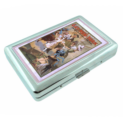 Vintage Poster D143 Silver Cigarette Case Holder Gay New York Welcome ...