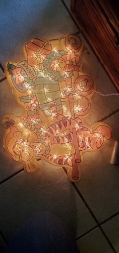 Disney Tigger Sculpture Glimmer Glow Christmas Decor 20'' Lighted Works ...