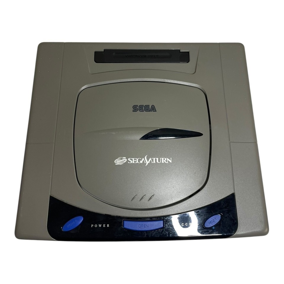 Sega Saturn Gray Console W/2 controllers,1 games Virtua Fighter2 /JAPAN ...