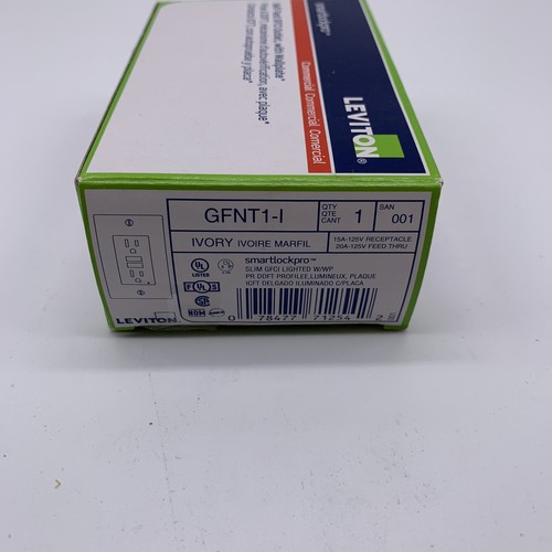 Leviton GFNT1-I 15A SLIM GFCI W/WP, UPC: 078477712542 | eBay