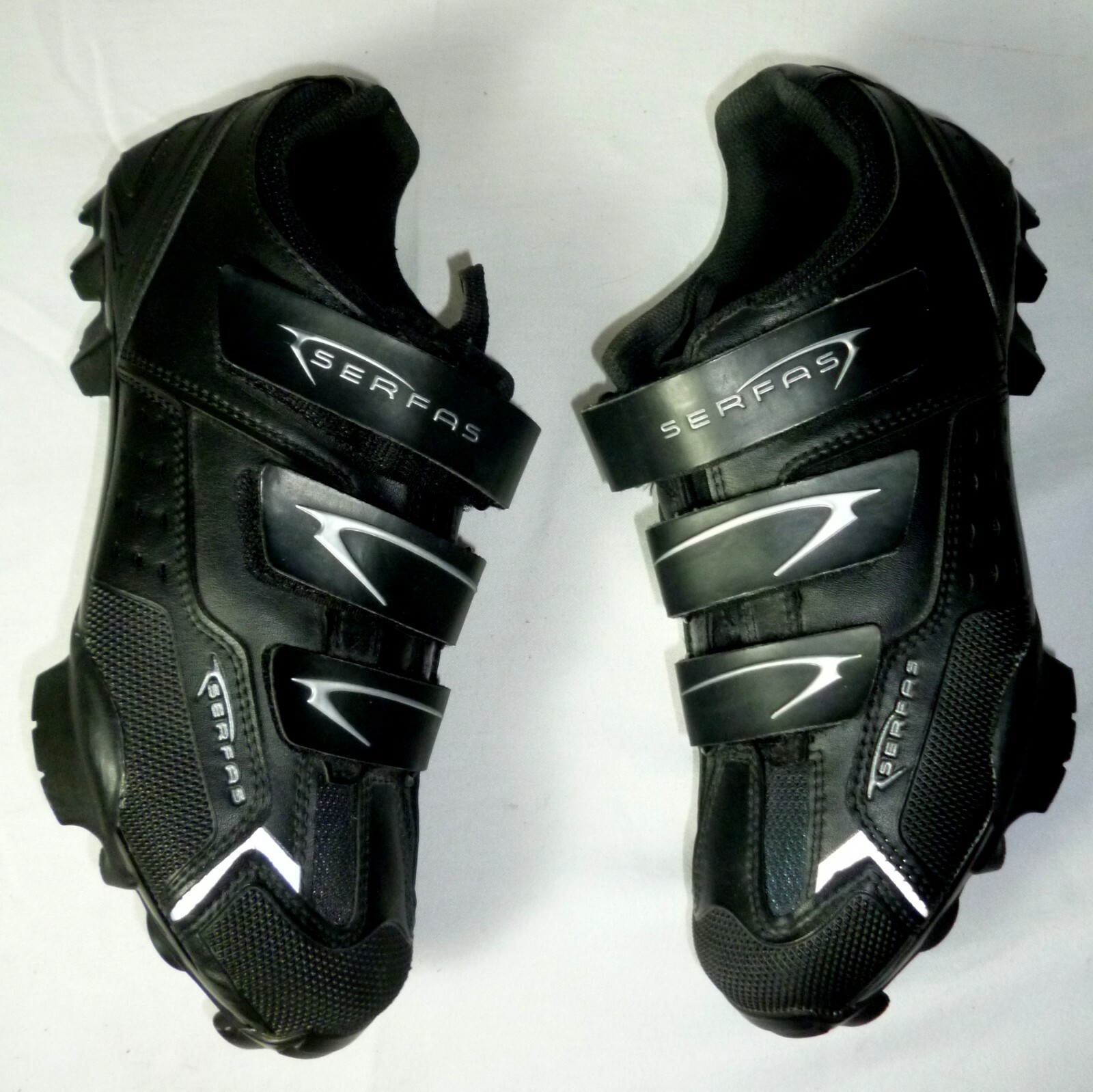 SERFAS Saddleback MTB cycling shoes w/Shimano cleats, 3 hook/loop ...