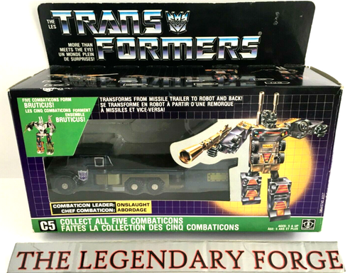 Transformers G1 Combaticon Onslaught Vintage figure 100% complete & box ...