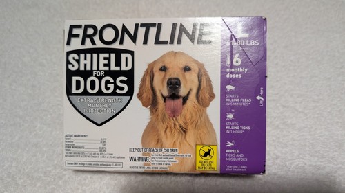 Frontline Shield for LARGE DOGS 41 - 80 lbs - 6 Doses Brand New | eBay