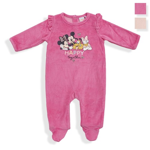 Combinaison Disney Barboteuse Bébé Minnie Mouse Pyjama En Côtelé Fille ...