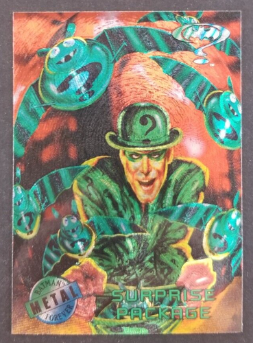 Batman Forever 1995 Riddler Surprise Fleer Metal Card #15 (NM) | eBay
