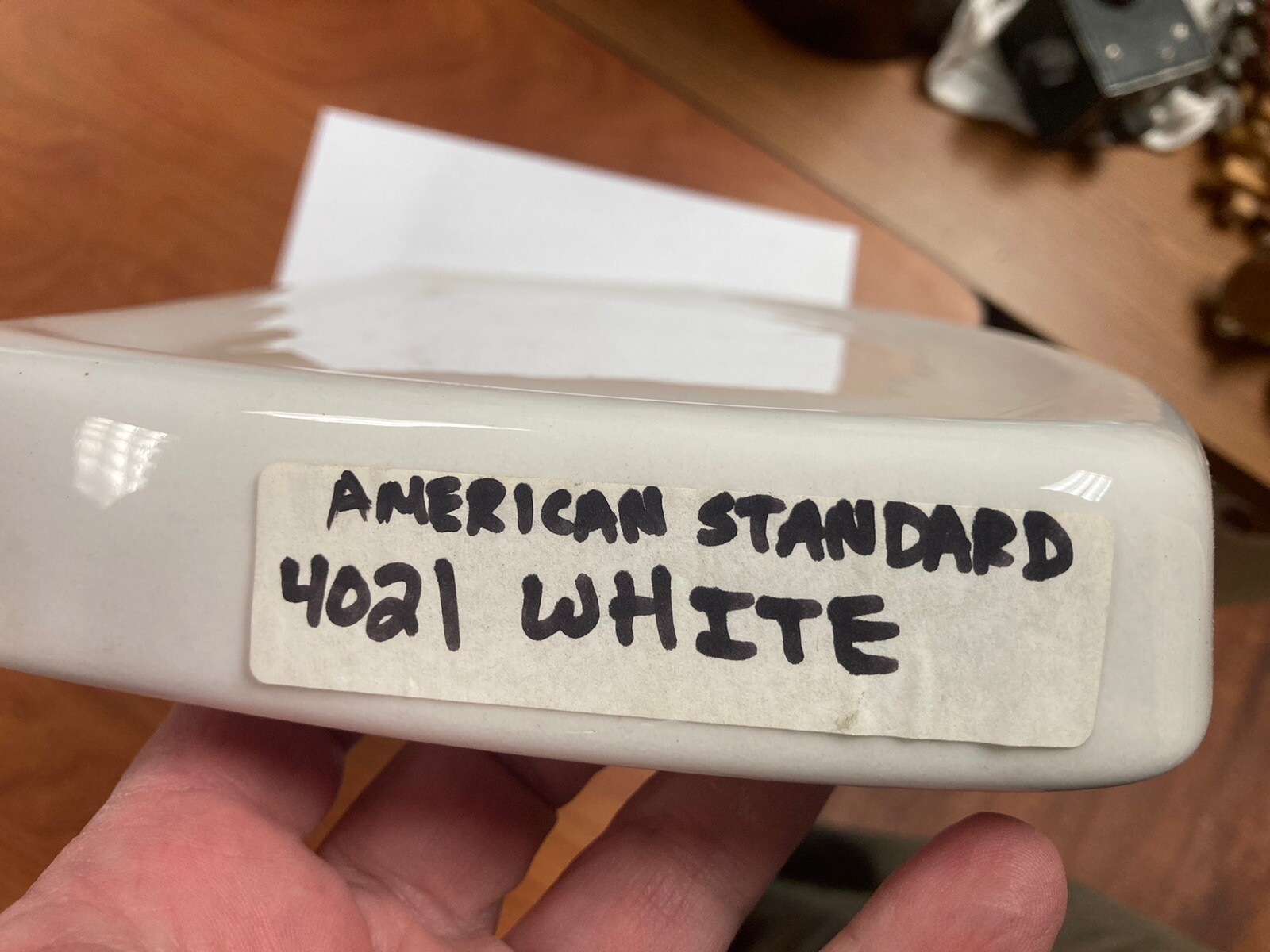 American Standard 4021 & 735121 Cadet 3 White Toilet Tank Lid for sale ...