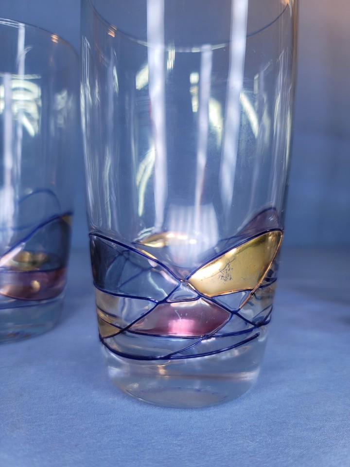 Milano Romanian Mosaic Stained Glass Hand Painted Vintage Euroglass 4 ...