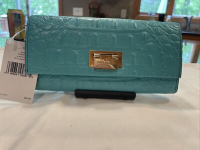 NWT Kate Spade Cyndy Turquoise Leather Clutch Wallet. MSRP $228 | eBay