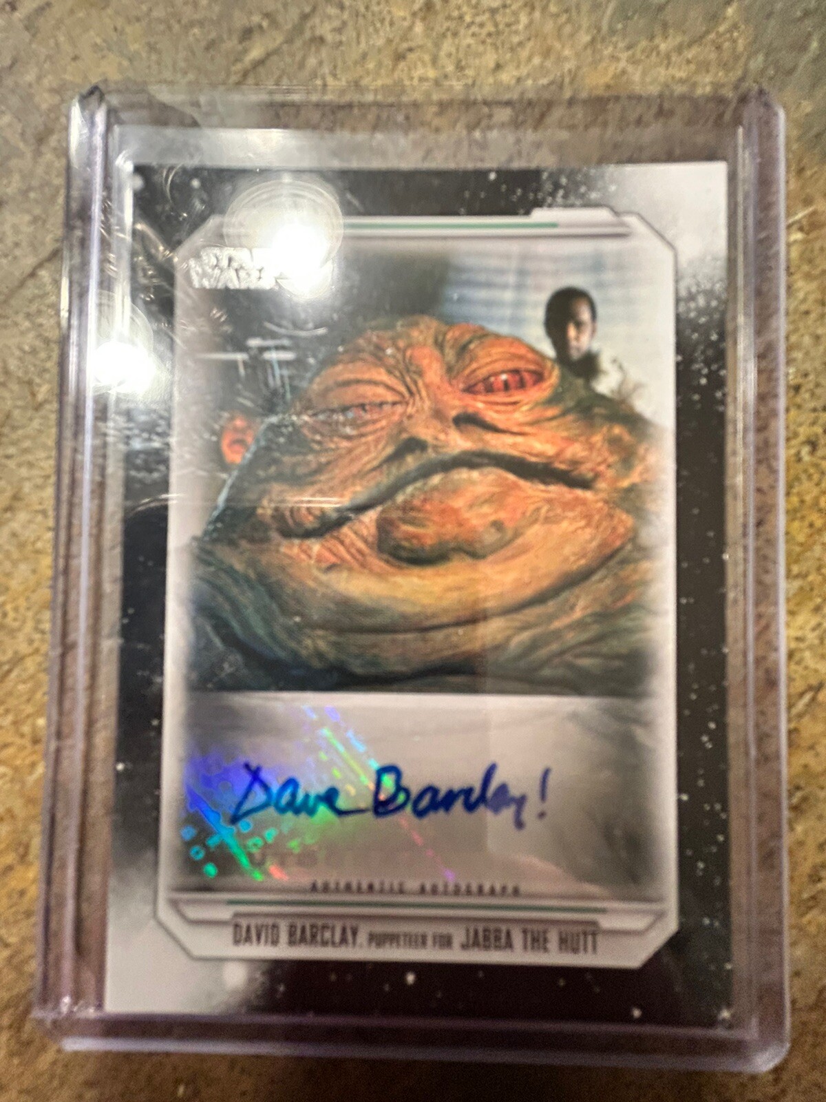 2019 Topps Star Wars Skywalker Saga Jabba The Hutt Puppeteer David Barclay Auto | eBay