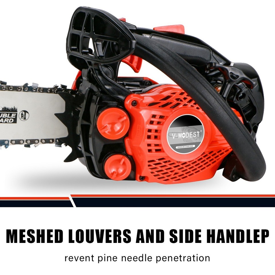 V-MODEST 2511 12 In. Compact Top Handle Gas Chainsaw 25CC 2-Stroke ...
