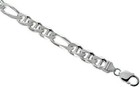 .925 Sterling Silver Figarucci Chain Necklace 10.7mm 20" to 30" | eBay