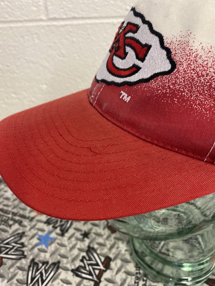 Kansas City Chiefs Arrowhead Logo Cap Spray Paint Splash Snapback KC ...
