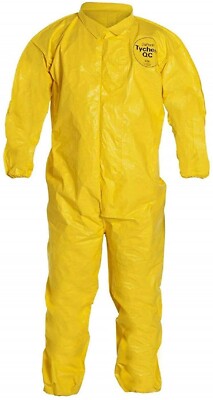 Dupont Coveralls Tychem Tyvek Hazmat Chemical 2X XXL Suit 1 Pc Yellow ...