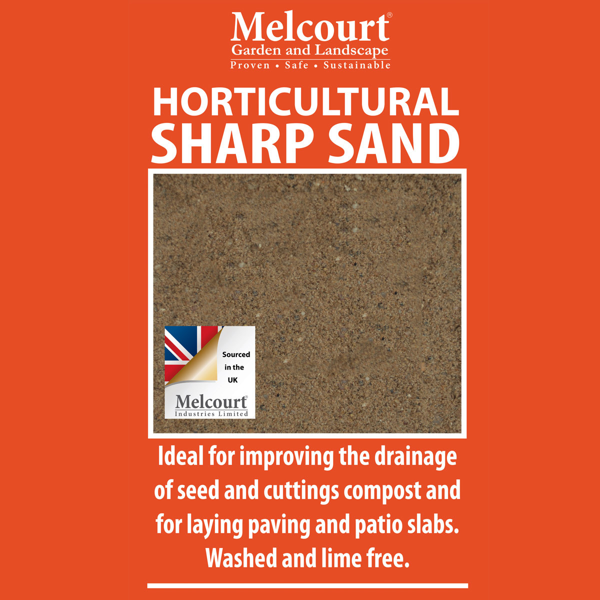 Horticultural Sharp Sand | 20kg | Melcourt | Land-Based Washed & Lime ...