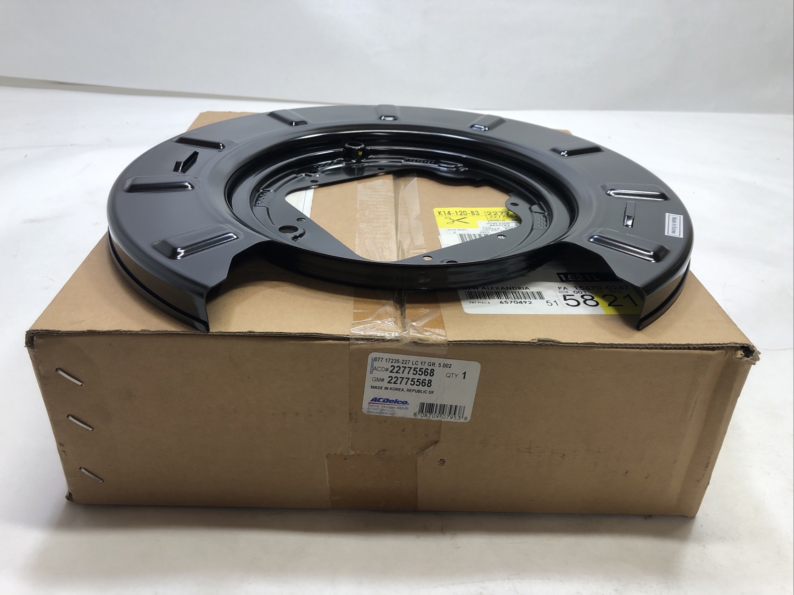 Brake Dust Shield Rear GM Parts 22775568 for sale online | eBay