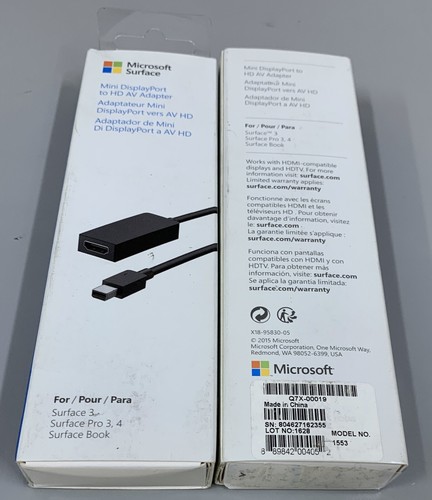 Microsoft Surface Mini DisplayPort to HD AV Adapter Lot of 2 | eBay