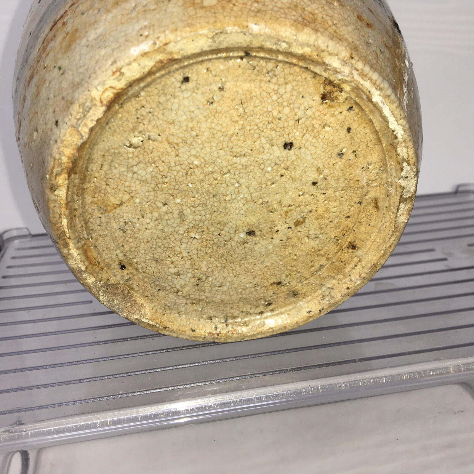 Fine Antique Chinese Gray Beige Glazed Pottery Ginger Jar Qing Ming ...