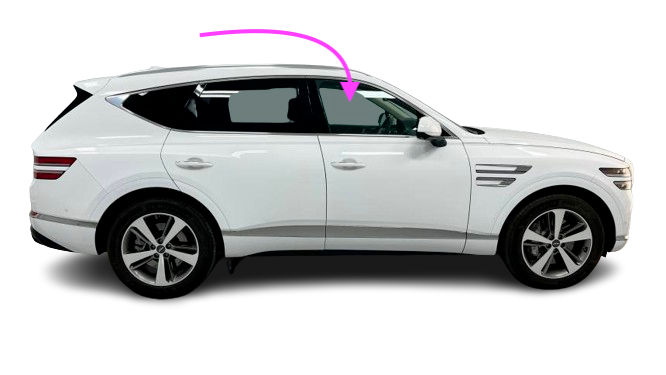 Fit 2021-2023 Genesis GV80 4D Utility Right Front Door Window Glass ...