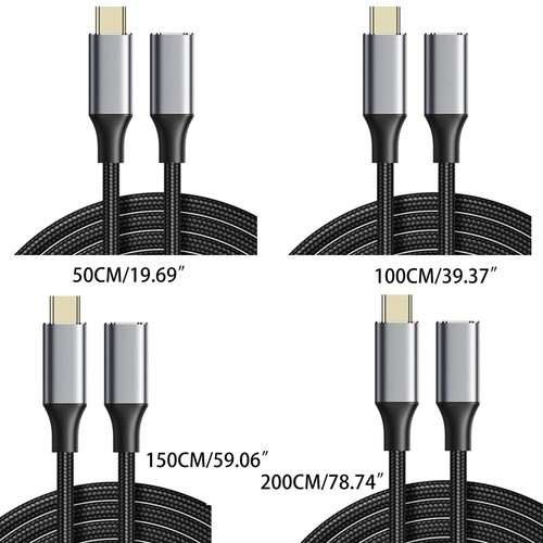 USB3.1 Type C Extension Cable USBC 3.1 Sync Data Charger Charging Wire ...