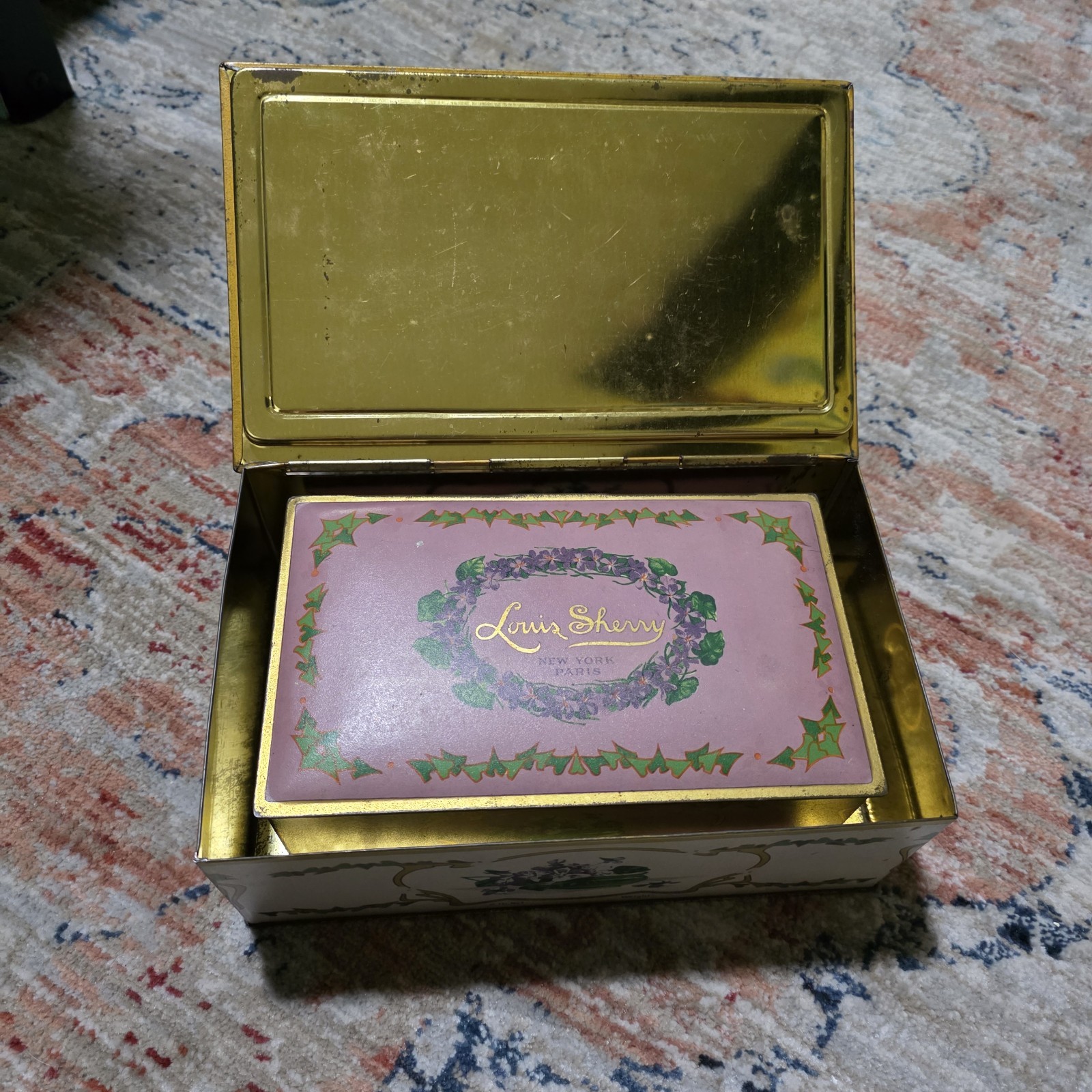 Set Of 2 Louis Sherry Vintage Candy Tins, 2lb & 1lb Tins | eBay