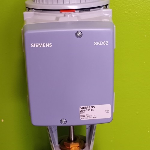 Siemens Flowrite 599 Series Valve/Actuator Assembly SKD62U With 599 ...