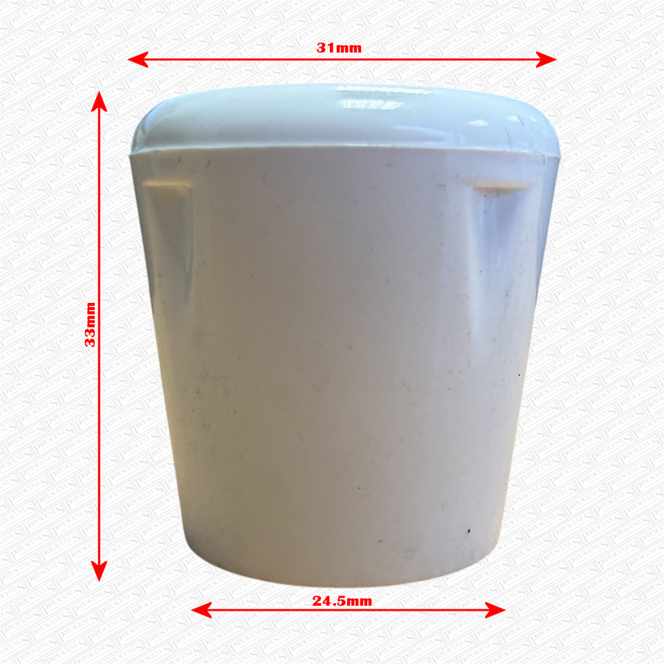 2 x Replacement White Lockshield Radiator Valve Wheel Heads Handles ...