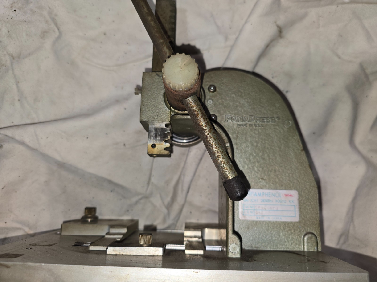 Amphenol Panapress Panavise Manual Vise Free Shipping Free Shipping | eBay
