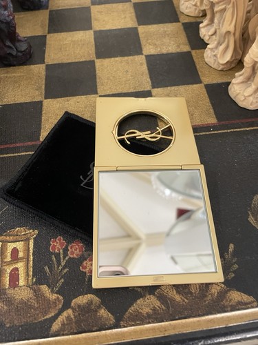 Vintage Yves Saint Laurent Gold Compact Mirror C1980 | eBay