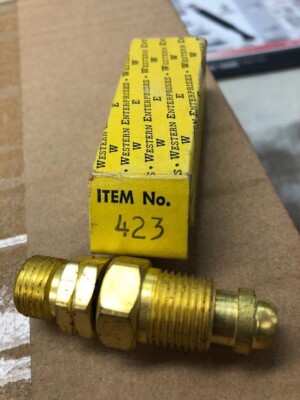 Western Enterprises adaptor Right Hand Inert male 9/16-18 Left Hand ...