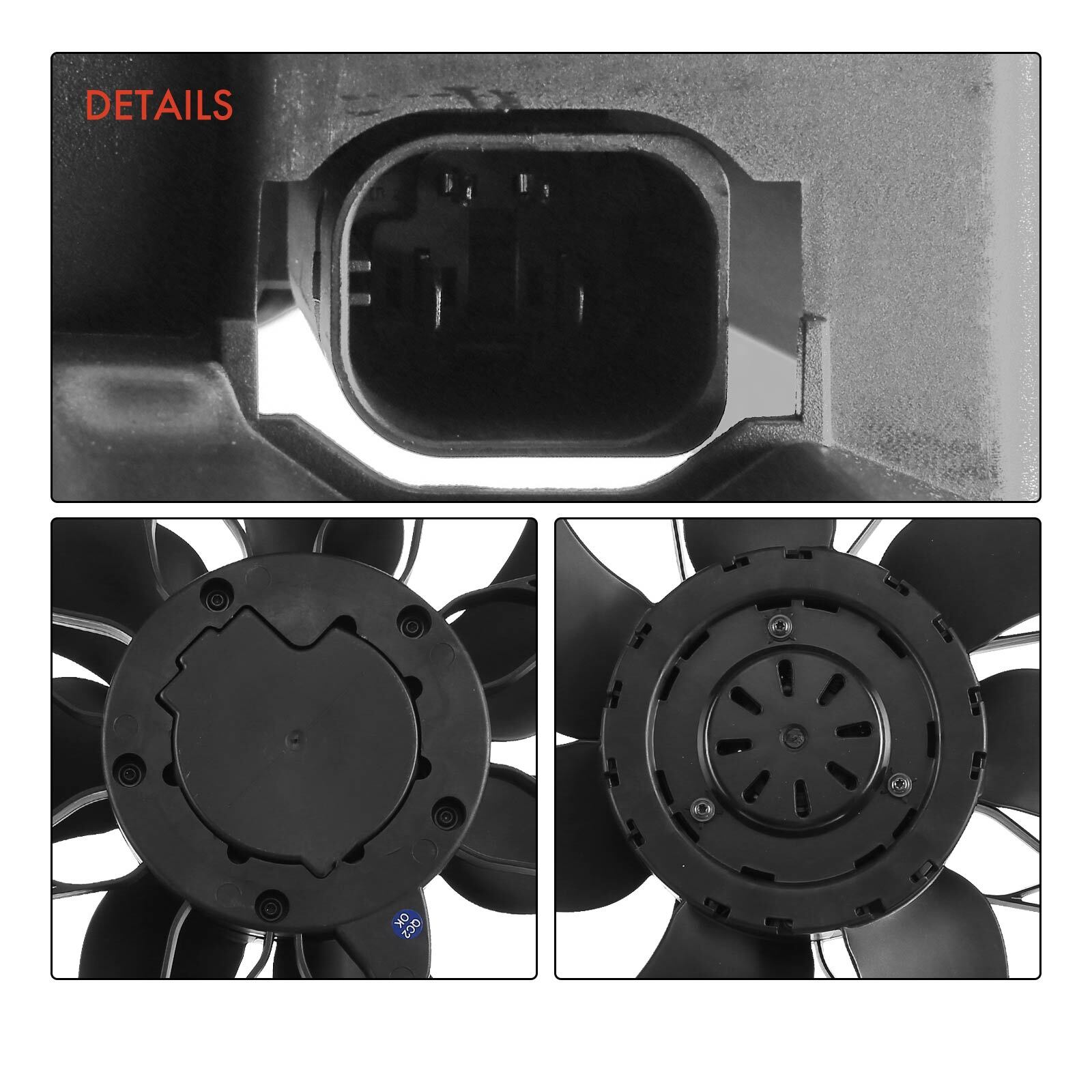 Radiator Cooling Fan Assembly 600W for Benz W166 X166 GL ML-Series ...