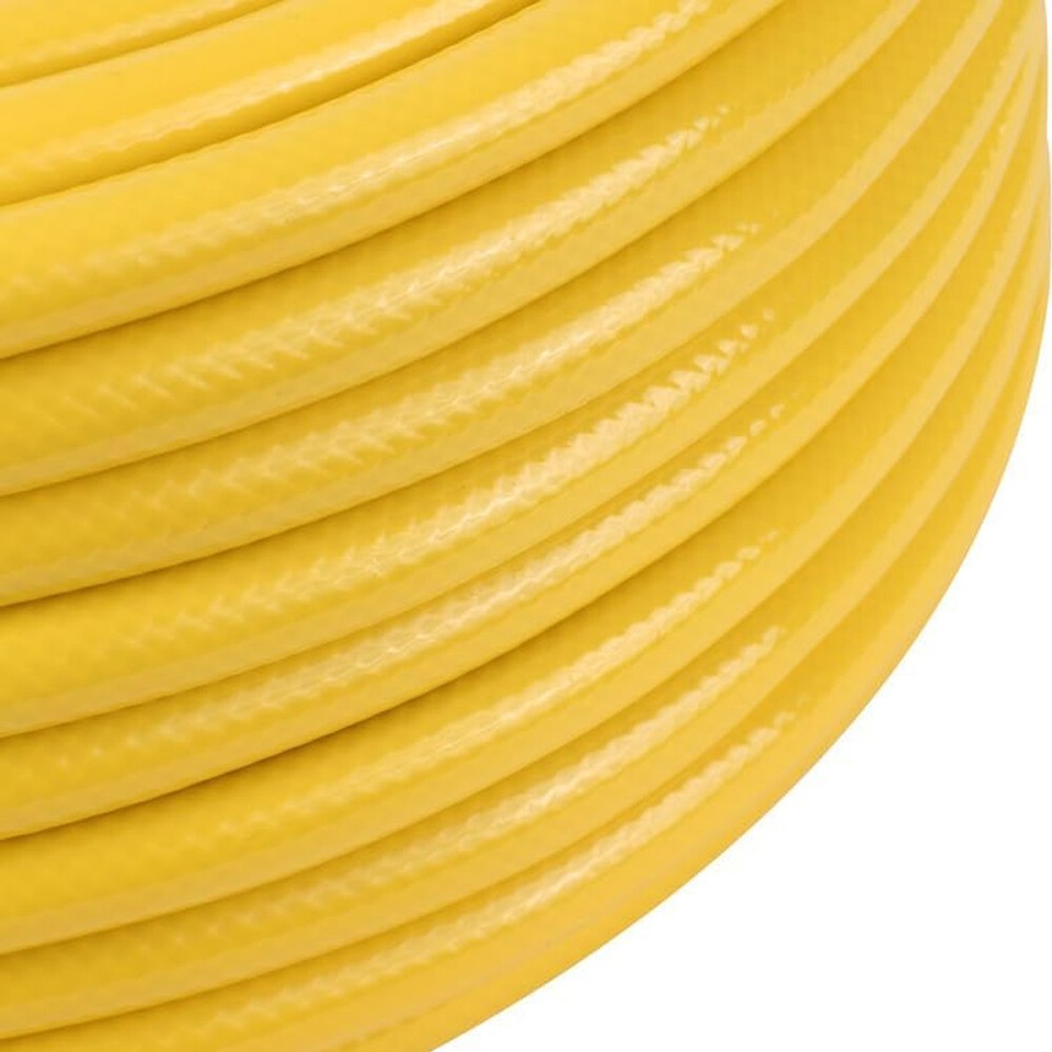 30 Metre Yellow Garden Hose Pipe Reinforced Heavy Duty Anti-Kink ...