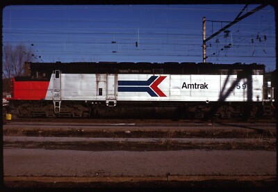 Original Railroad Slide - AMTK Amtrak 591 Harrisburg PA 2-14-1976 | eBay